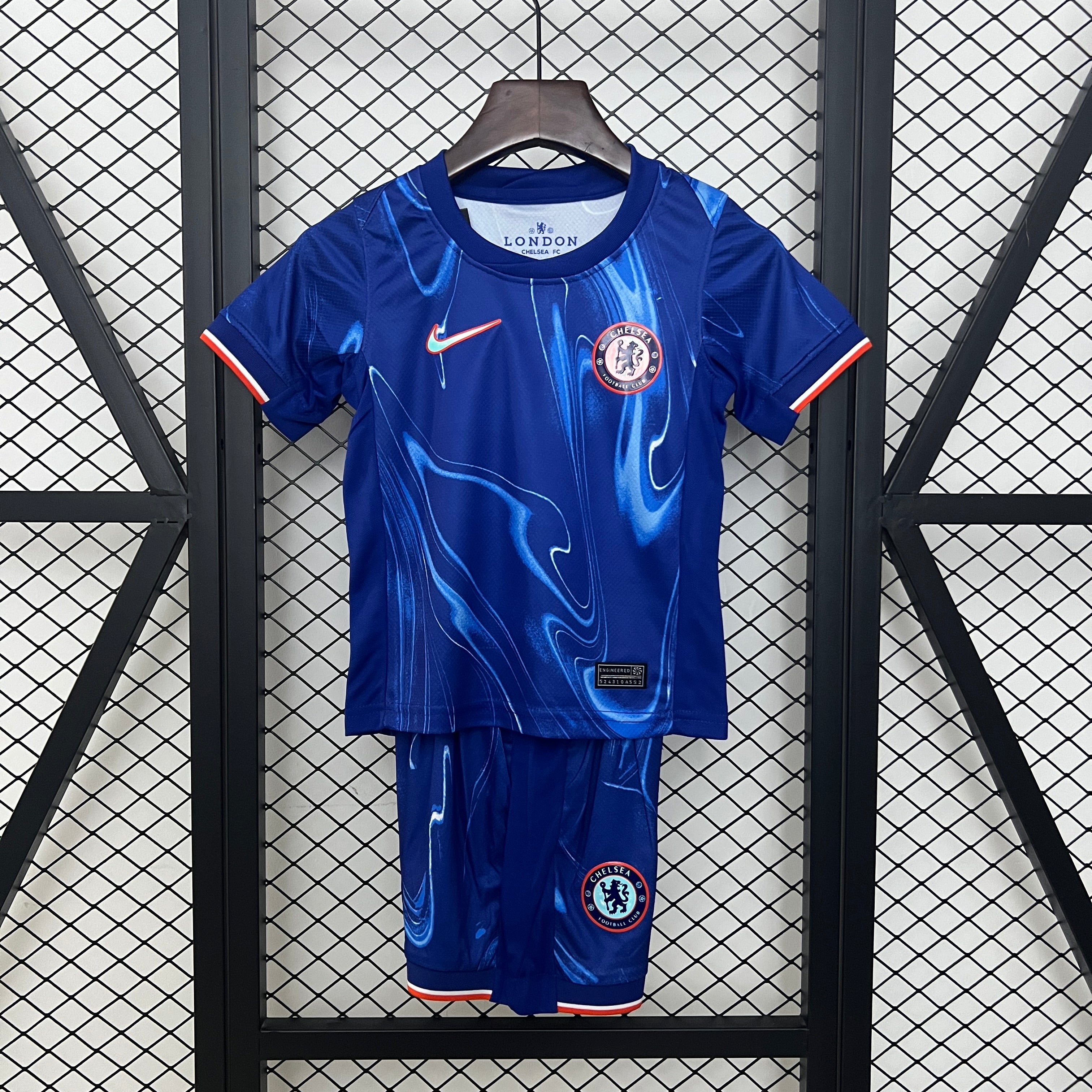 Camisola Chelsea I 24/25 Conjunto Infantil – Equipamento Principal Azul