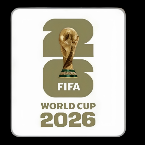 PATCH BADGE - MUNDIAL 2026 - COPA DO MUNDO 2026 - WORD CUP 2026 - DOURADO